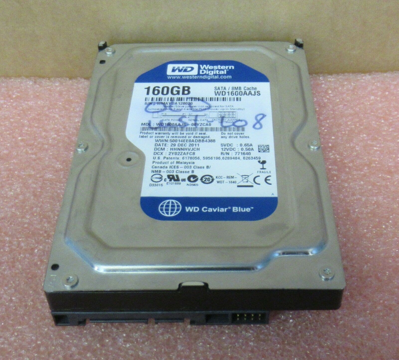 Western Digital Caviar Blue 160GB 3 5" SATA 3GB/s 7 2K 8MB HDD WD1600AAJS