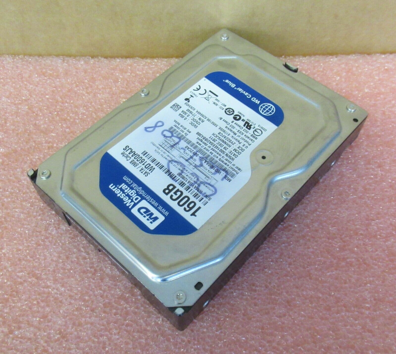 Western Digital Caviar Blue 160GB 3 5" SATA 3GB/s 7 2K 8MB HDD WD1600AAJS