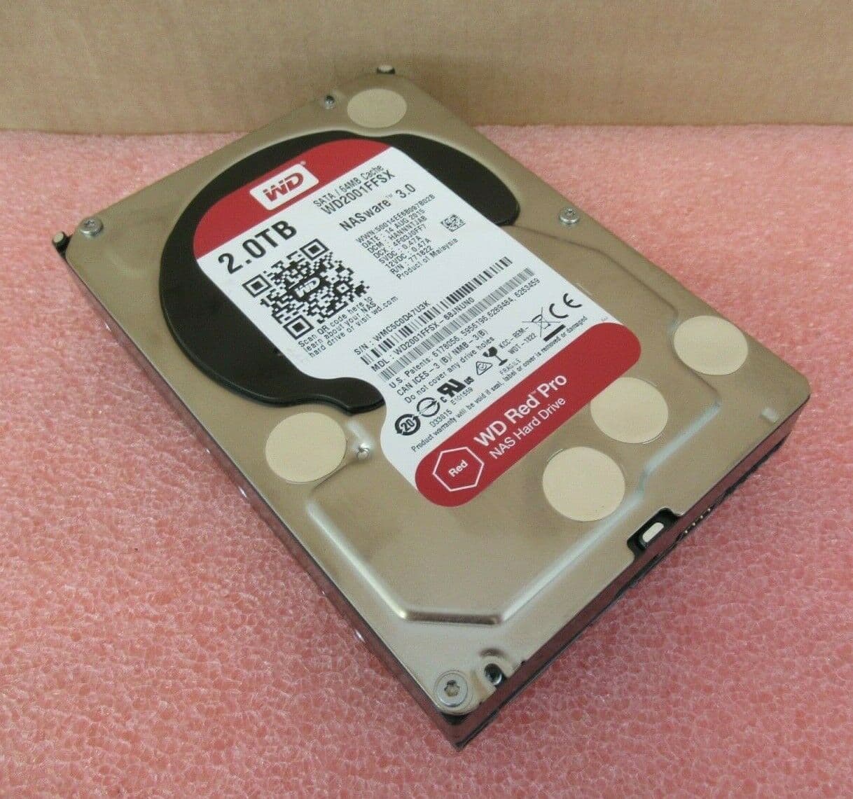Western Digital Red Pro NAS 2TB 3 5" SATA 6G 7 2K 64MB HDD Hard Drive ...