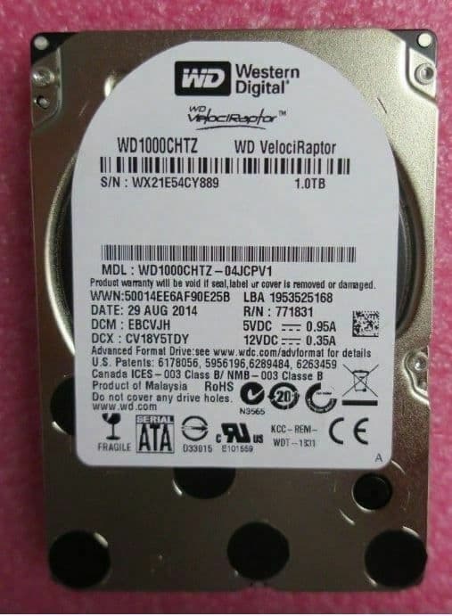 Western Digital VelociRaptor 1TB 2 5" SATA 6Gb/s 10K Hard Drive HDD ...