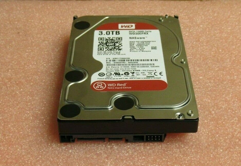Western Digital WD Red WD30EFRX 3 5" 3TB SATA 6Gbs 64MB Cache NAS Hard ...