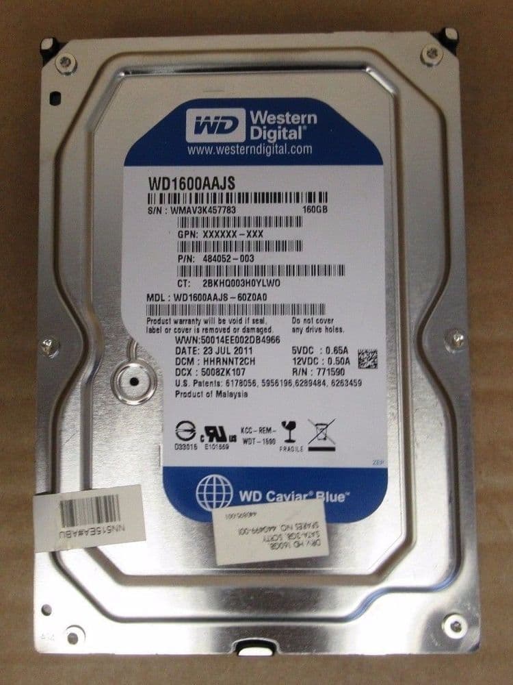 Western Digital WD1600AAJS - 3 5" 160GB 8MB SATA 3Gbs Hard Drive HDD