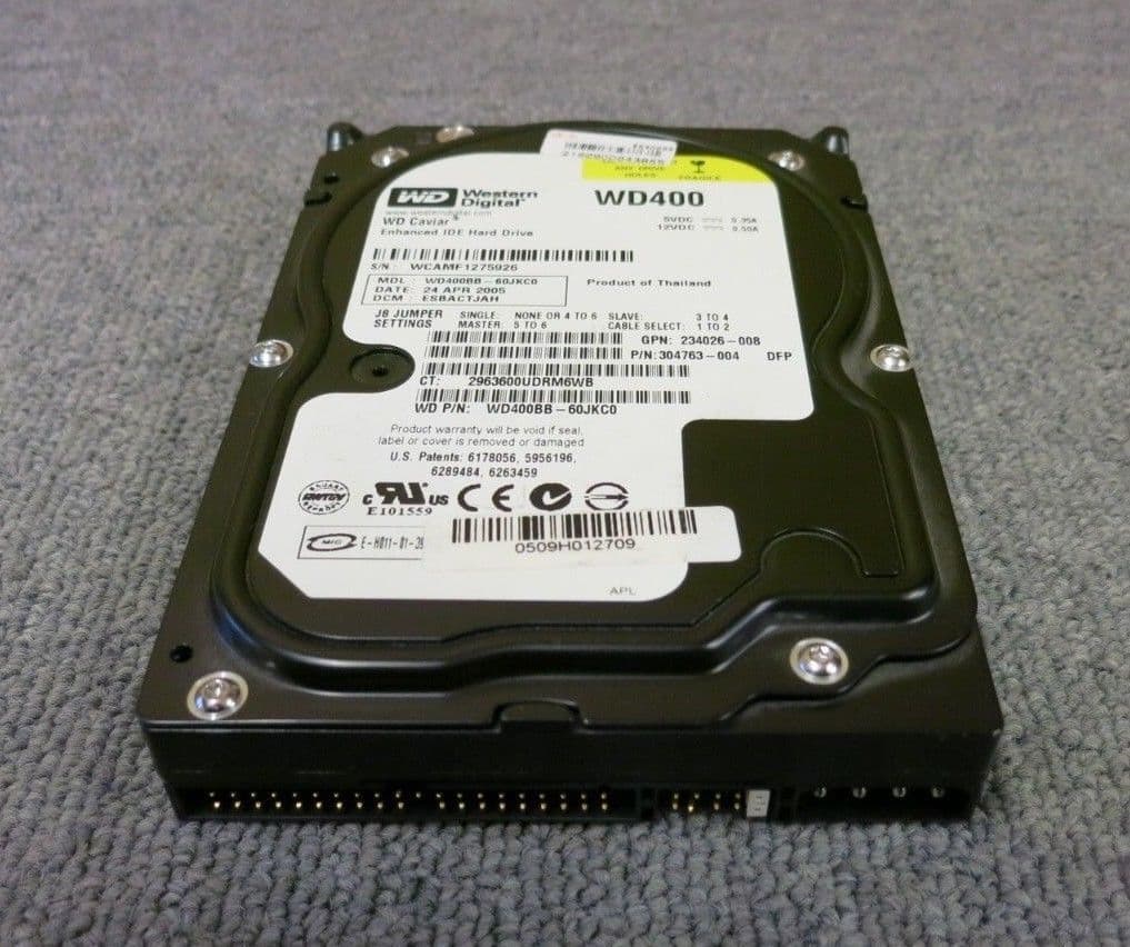 Western Digital WD400BB-60JKC0 234026-008 40GB 7200RPM 2MB 3 5" ATA-100 HDD
