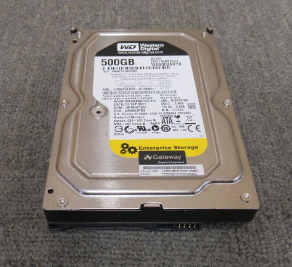 Western Digital WD5003ABYX-01WERA0 RE4 500GB 7200RPM SATA 64MB 3 5 ...