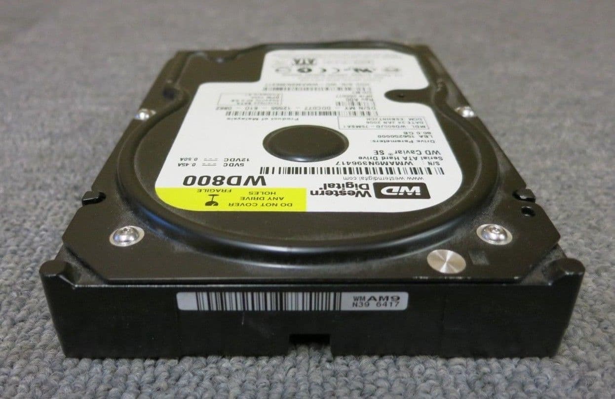 Western Digital WD800JD-75MSA1 DC077 Blue 80GB 7200RPM 8MB 3 5" ATA-300 HDD