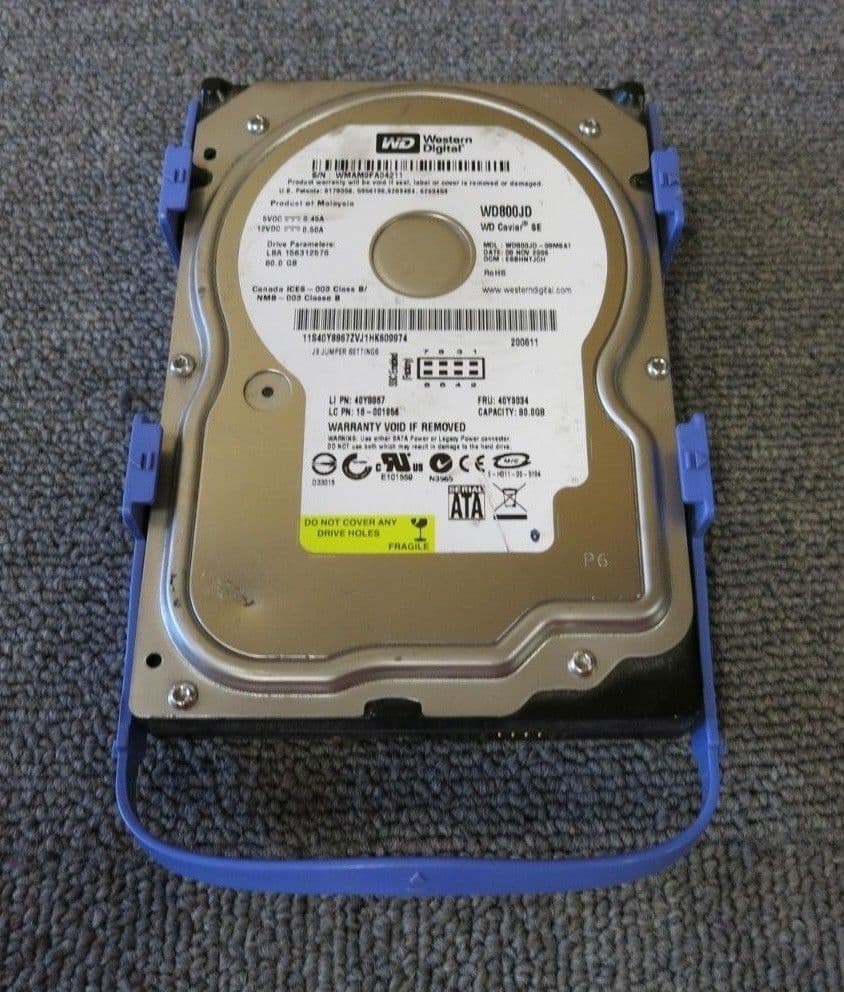 Western Digital WD800JD Caviar 80GB 7200RPM 8MB Cache 3 5" SATA ...
