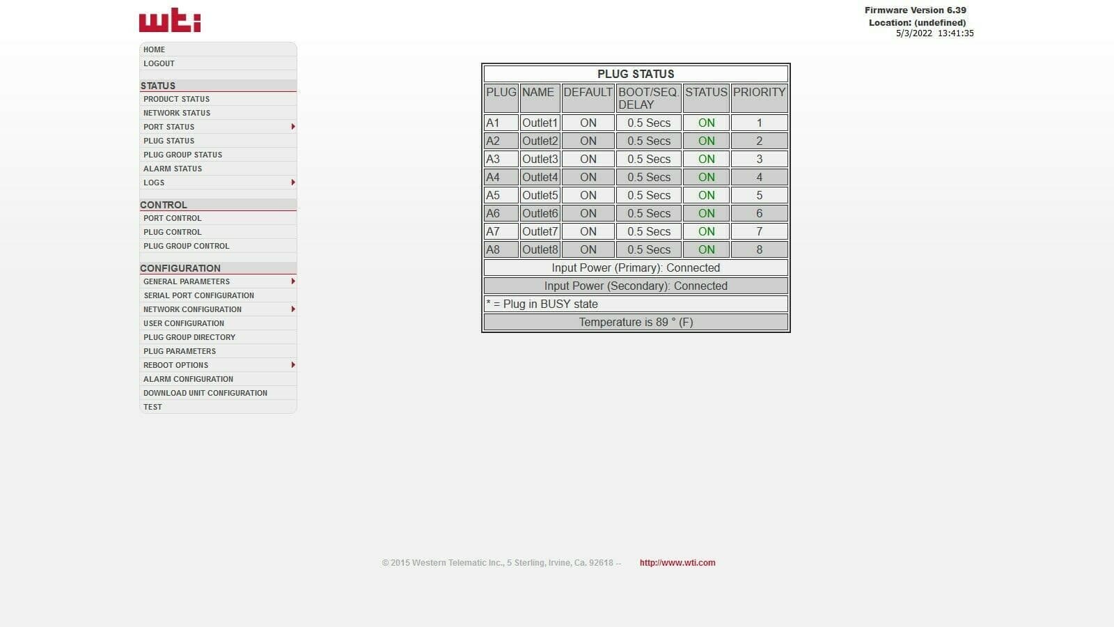 WTI RSM-8R8-2DE Remote Site Manager Console Power Hybrid 1U RackMount ...