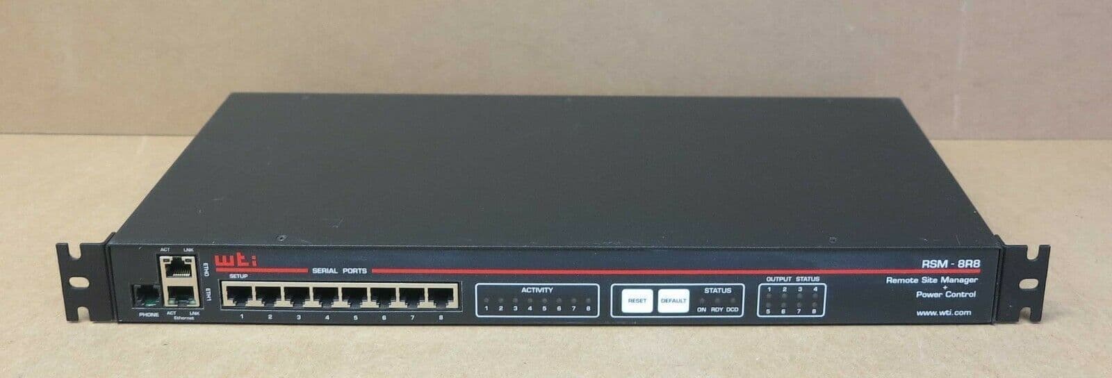 WTI RSM-8R8-2DE Remote Site Manager Console Power Hybrid 1U RackMount ...