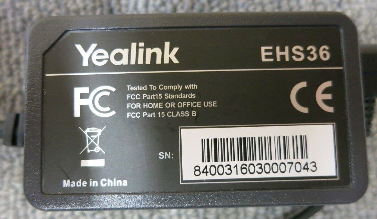 Yealink EHS36 Wireless Headphone Adapter Compatible With Jabra And ...
