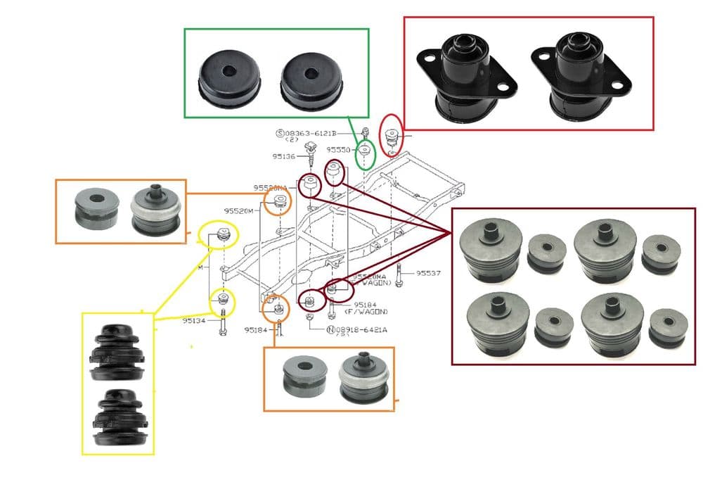 Nissan Patrol Y61 GR 3 0DTi - ZD30DDTi 02/2000 - Sub Frame to Chassis ...