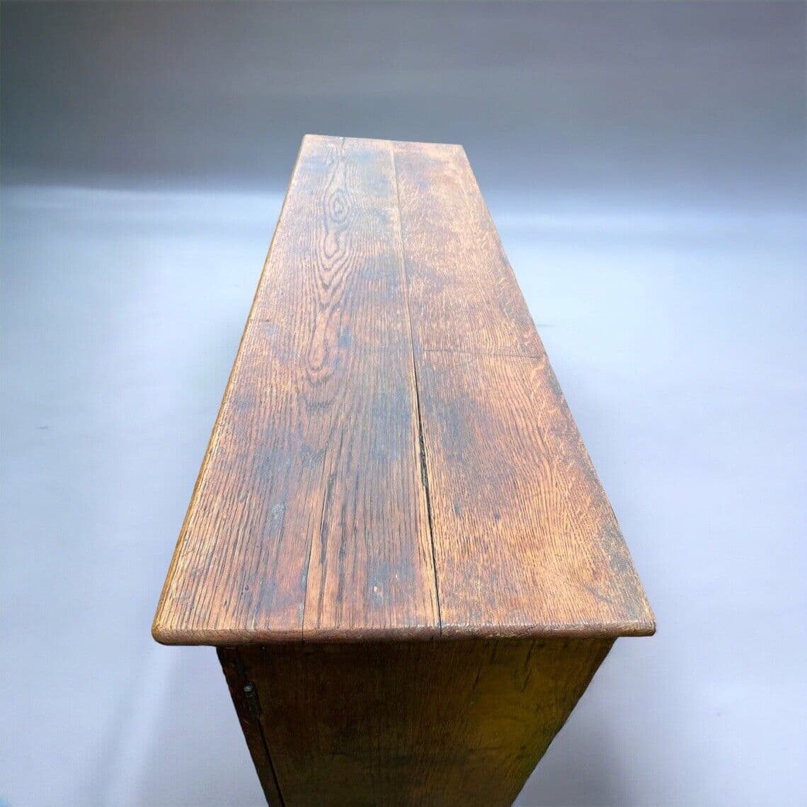 Large Antique Solid Oak School Cupboard Hall Larder Kitchen Cabinet