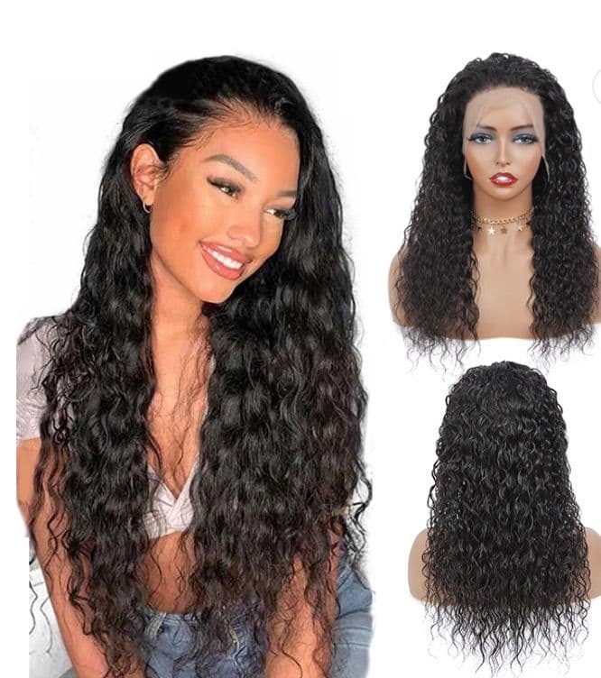 Human Hair Curly Lace Front Wig.