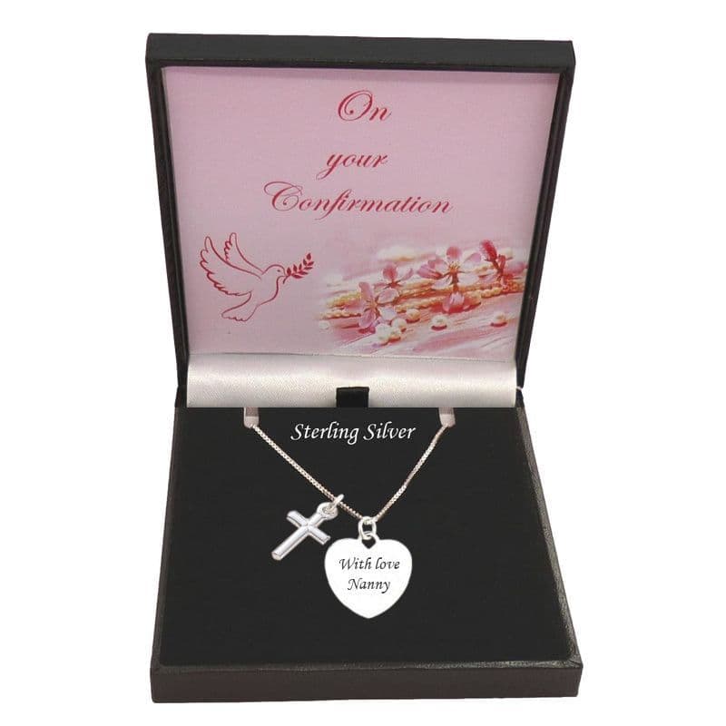 Engraved Silver Confirmation Gift Necklace for a Girl | Jewels 4 Girls