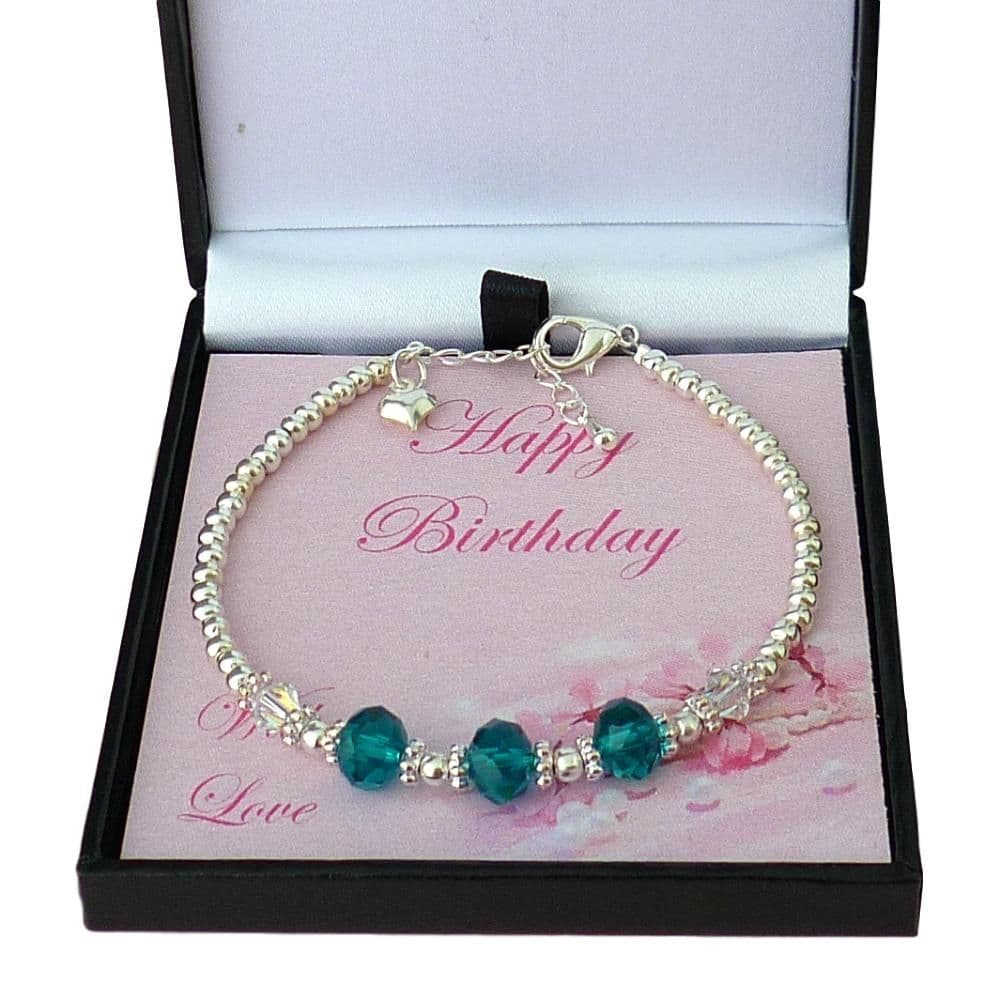 Happy Birthday, Crystal Rondelle Bracelet | Jewels 4 Girls