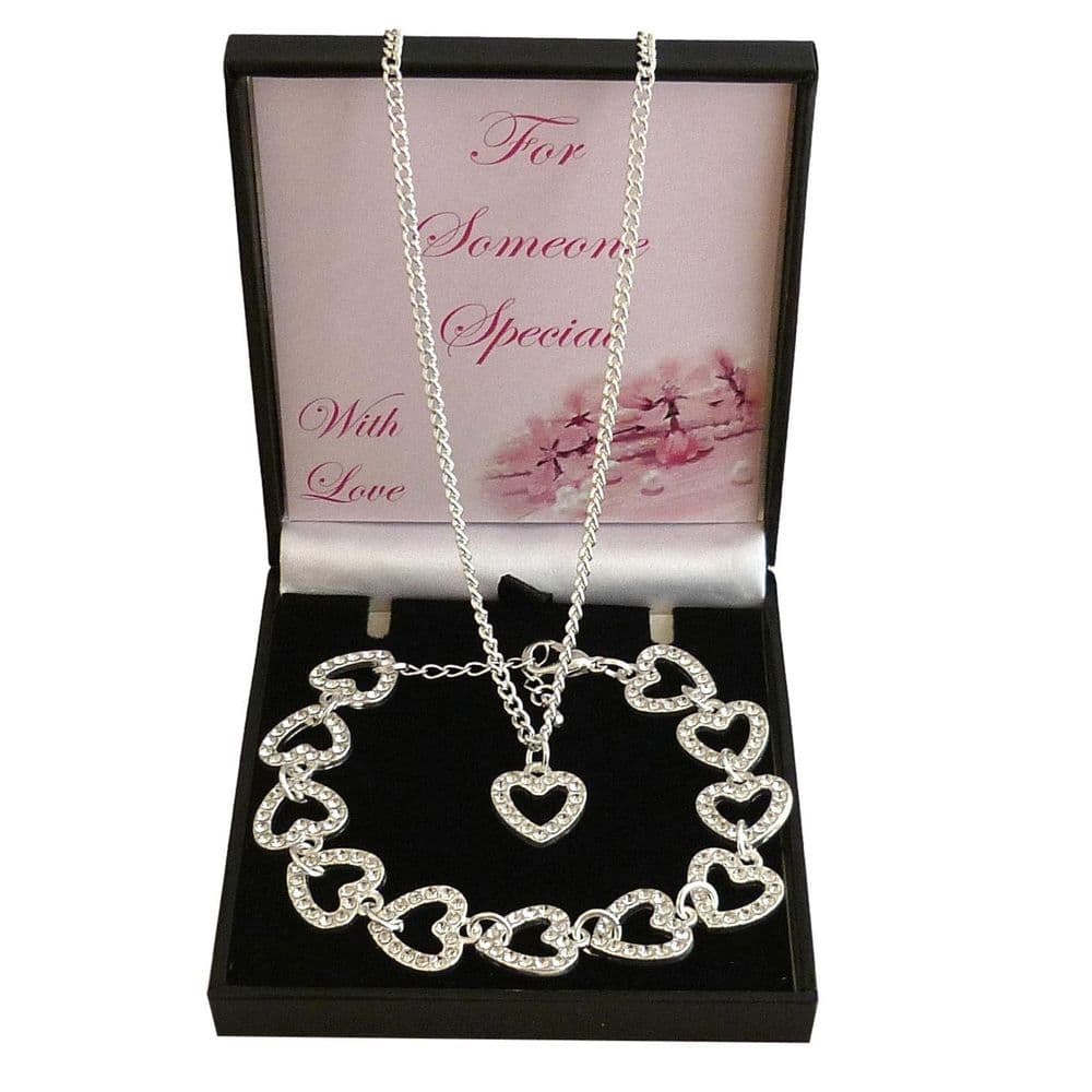 Jewellery Set, Necklace & Bracelet for Daughter, Mum, Happy Birthday ...