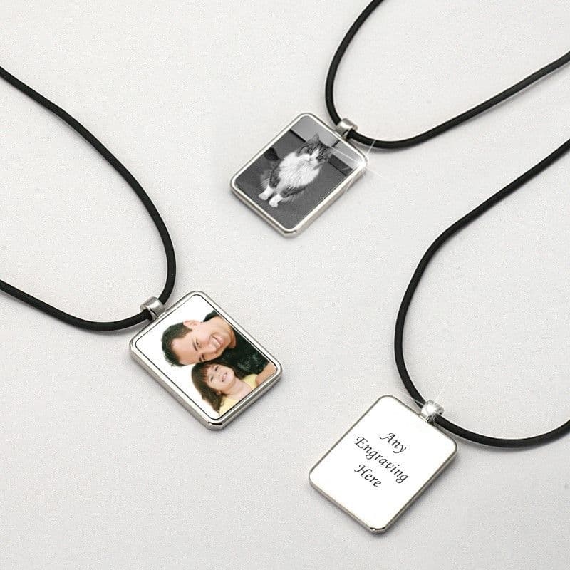 Permanent Photo Necklace with Engraving | Jewels 4 Girls