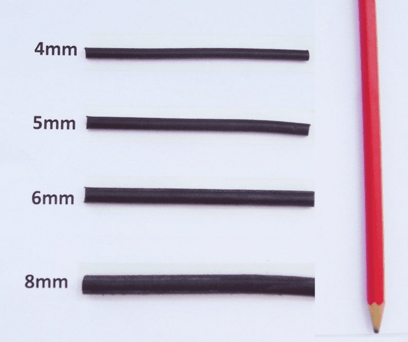 6mm Rolled leather show half check collar