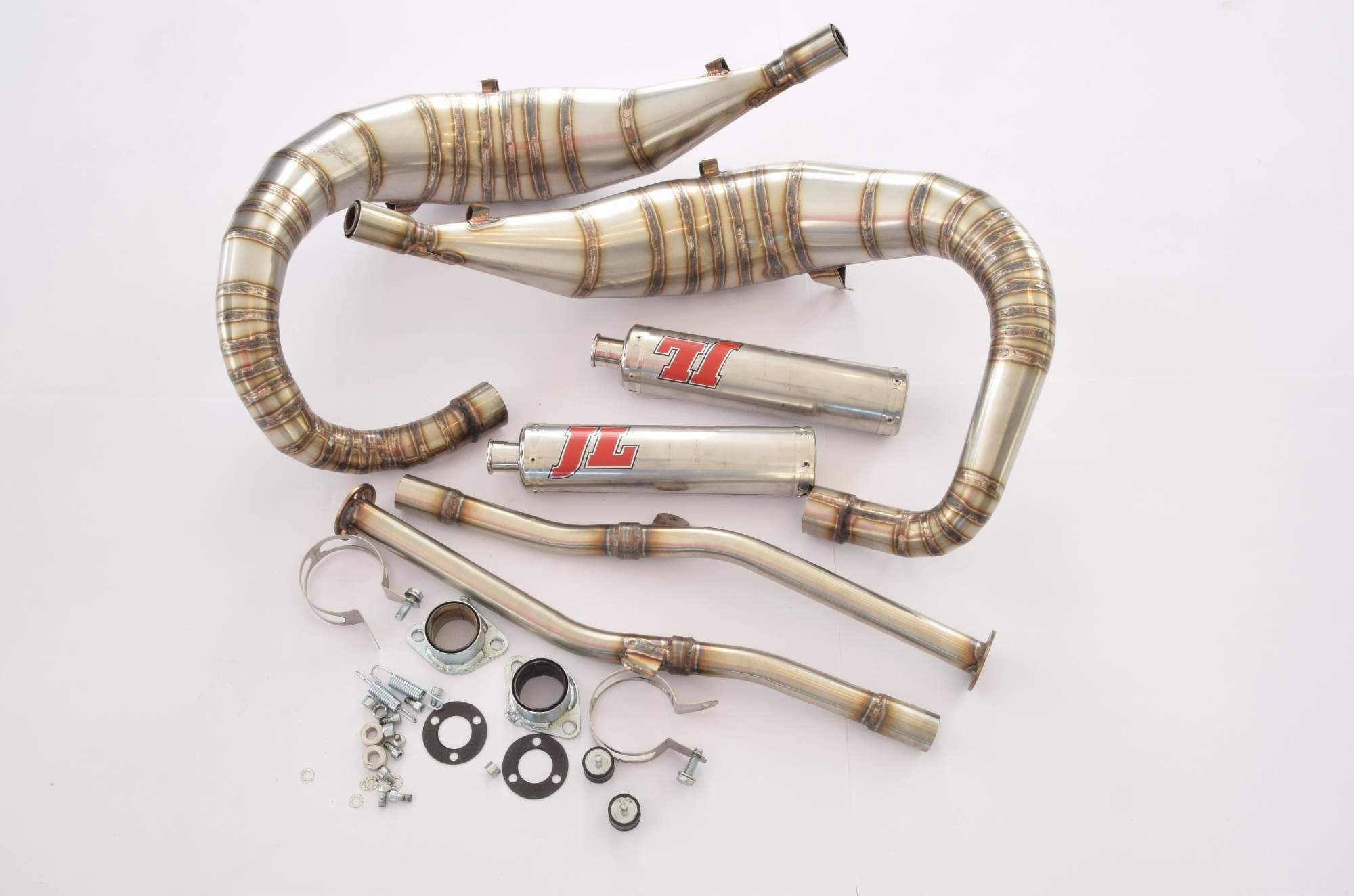 Yamaha TDR250 STAINLESS STEEL TOP REAR EXIT STYLE EXHAUSTS
