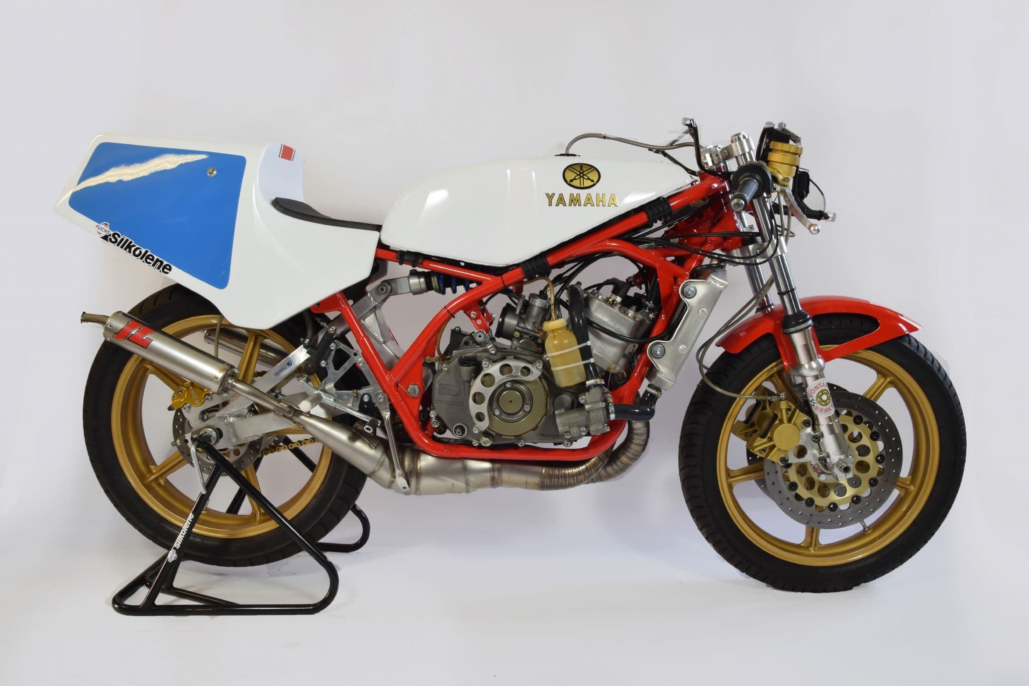 Yamaha TZ350 CROSS OVER MILD STEEL JL EXHAUSTS