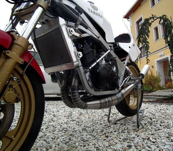 Yamaha TZ350 SIDE/SIDE MILD STEEL EXHAUSTS