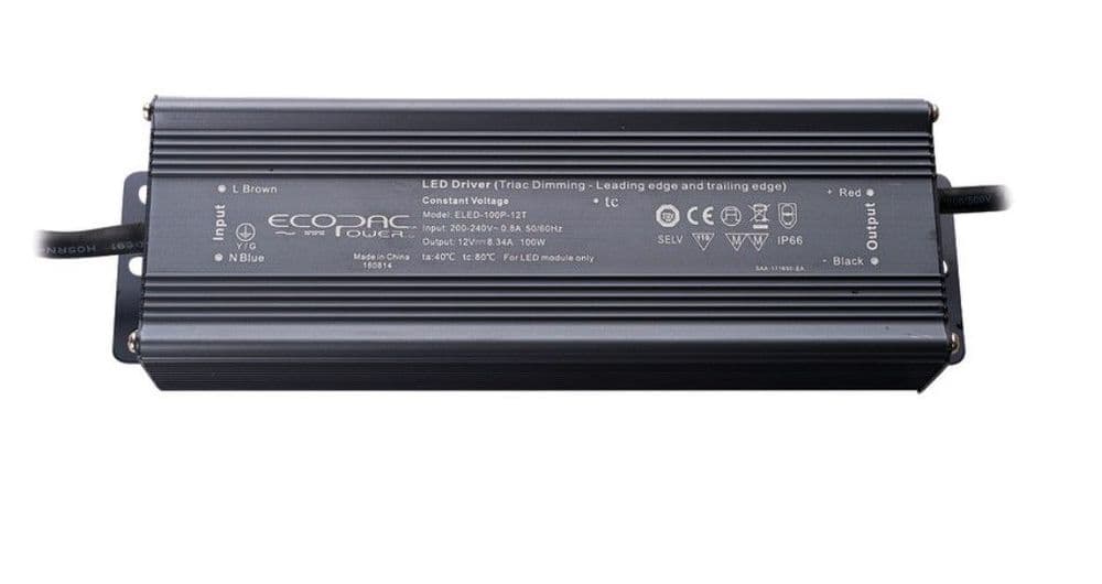 100W LED Driver 24V DC IP66 TRIAC DIMMABLE