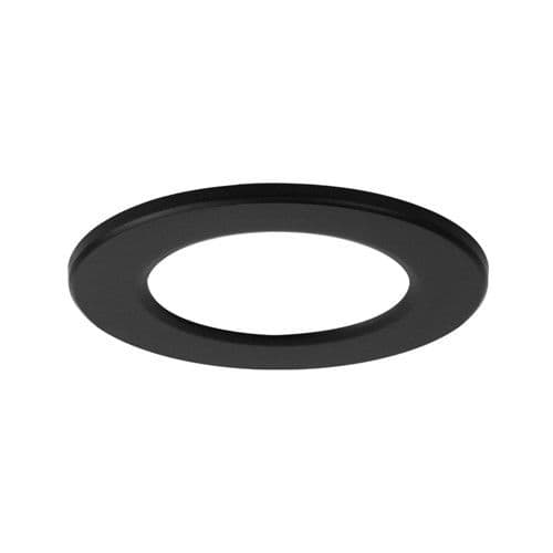 COMPACT ECO LED DOWNLIGHT BEZEL ACCESSORY MATT BLACK ROUND
