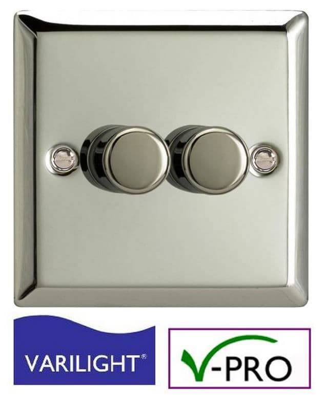 Double Chrome LED Dimmer Switch VARILIGHT Intelligent Trailing-Edge V ...