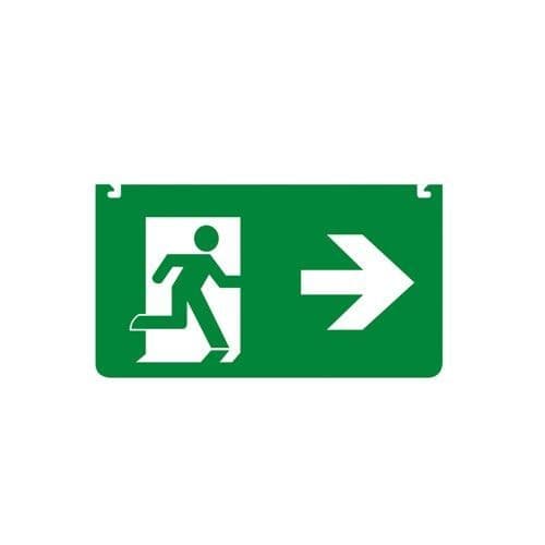 EMERGENCY LEGEND RIGHT ARROW for 26M EM EXIT SIGN INTEGRAL