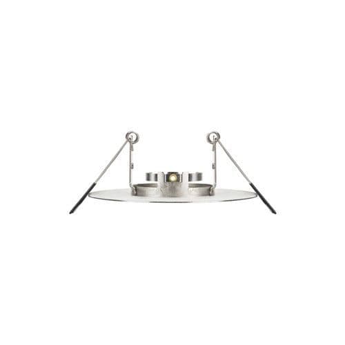 EVOFIRE FIRE RATED DOWNLIGHT 70-100MM CUTOUT IP65 SATIN NICKEL ROUND ...