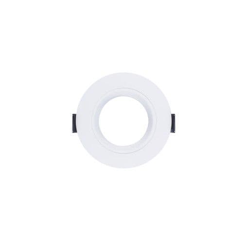 EVOFIRE FIRE RATED DOWNLIGHT 70MM CUTOUT IP65 WHITE RECESSED GU10 HOLDER INTEGRAL