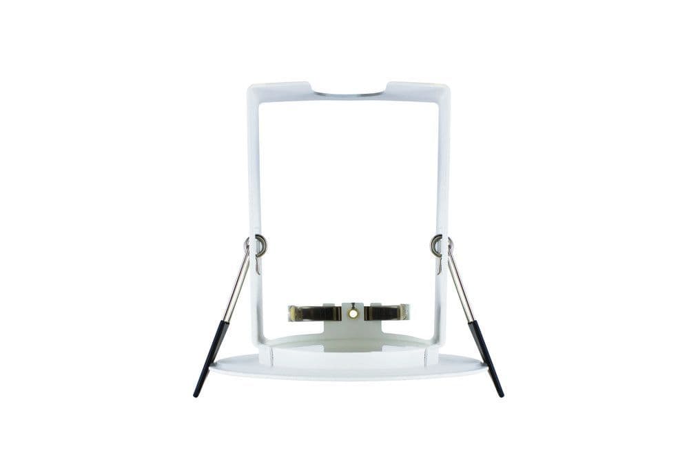 EVOFIRE FIRE RATED DOWNLIGHT 70MM CUTOUT IP65 WHITE ROUND GU10 HOLDER ...