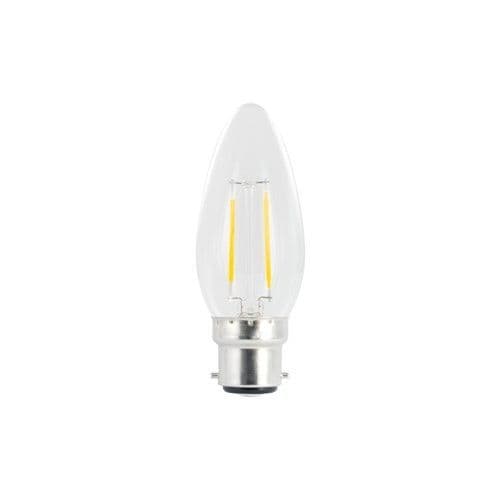 OMNI FILAMENT CANDLE BULB B22 250LM 2 0W 4000K NON-DIMM 320 BEAM CLEAR ...