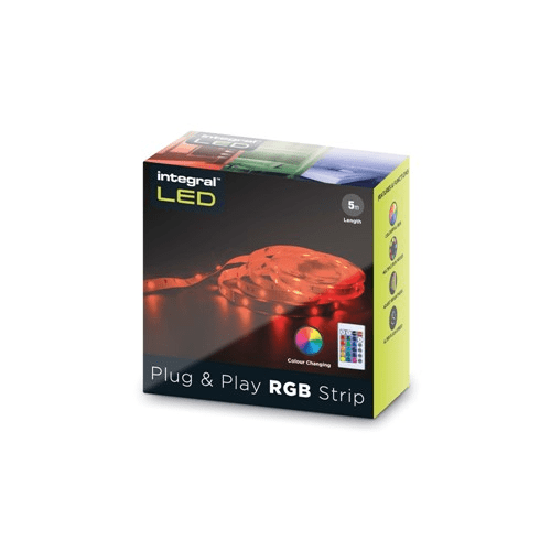 RGB PLUG AND PLAY LED STRIP KITS IP20 5M 4 5W/M 30LED/M 10MM WIDTH 120 ...