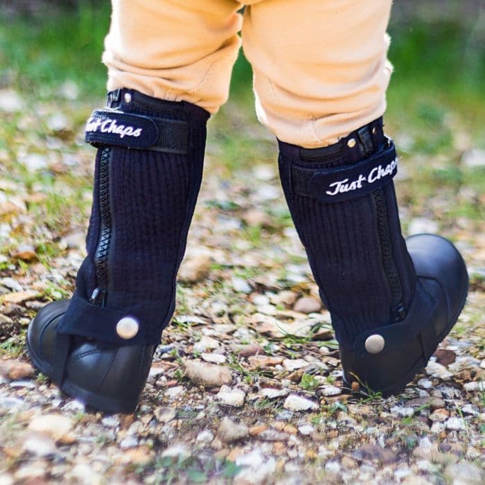 Just Chaps Half Chaps in Black
