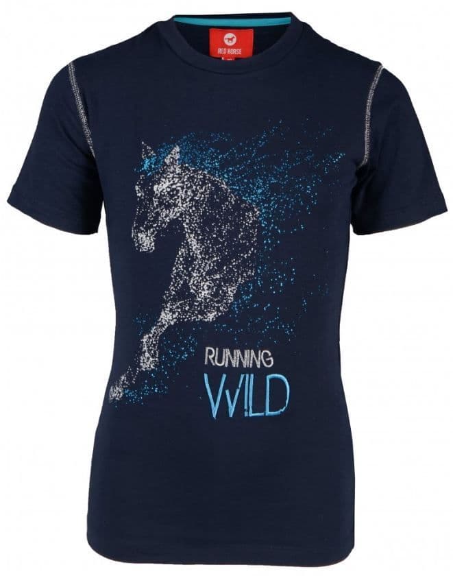 Red Horse Caliber T-Shirt in Night Blue