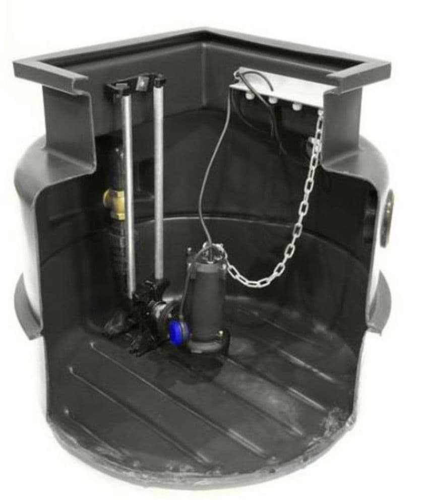 JTSingle 800L Sewage Pumping Station 2 inch Single Guide Rail