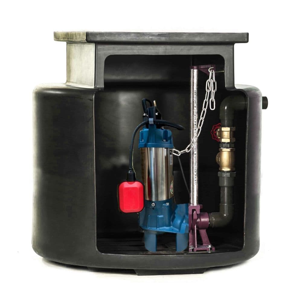 JTSingle Macerator 800L & x28;Guide Rail& x29; Sewage Pumping Station