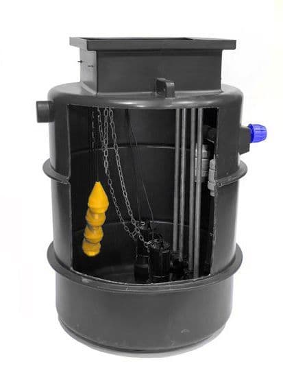 Sewage Pumping Station 2 inch JTDual Rigged twin Guide Rail up to 10m ...
