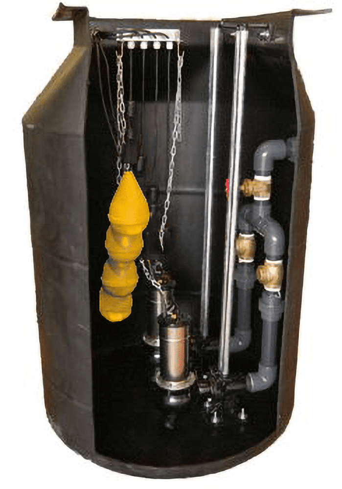Sewage Pumping Station JTDual 3 inch Twin Guide Rails up to 11m lift