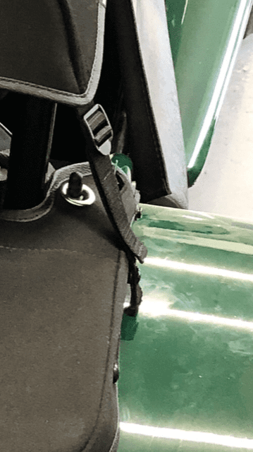 Side popper band for half hoods