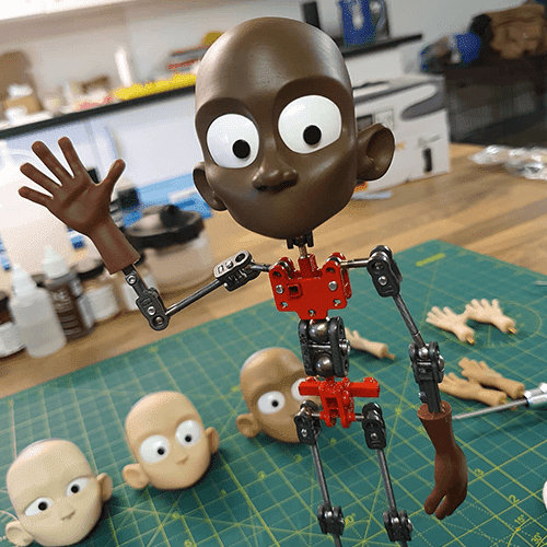 Stop motion animation armatures, 3D Modelling, Design and Printing
