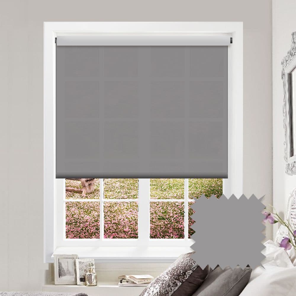 Light Grey Roller Blind - Splash Tropez Just Blinds