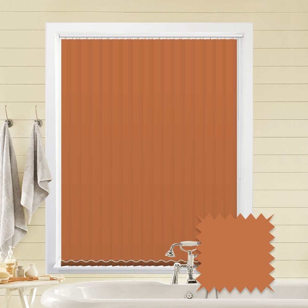 Orange vertical blinds - Made to Measure vertical blind in Splash Tango ...