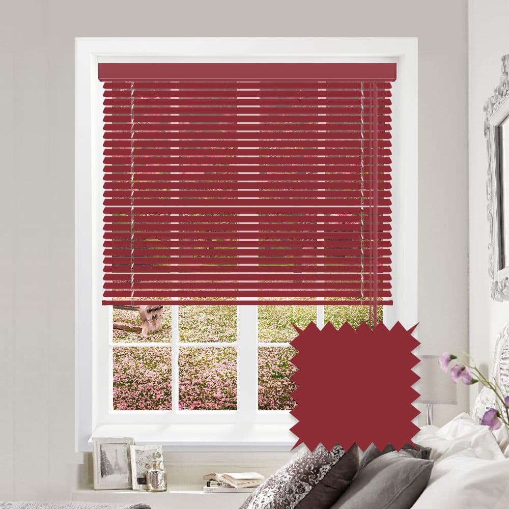 Red Gloss Aluminium Venetian blind in Red Gloss Just Blinds