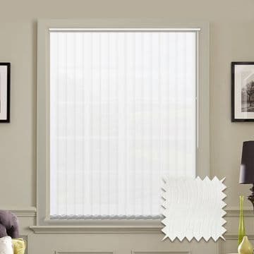 Senna Wavy Cream Vertical Blinds - Made to Measure vertical blind in Cream - Just Blinds