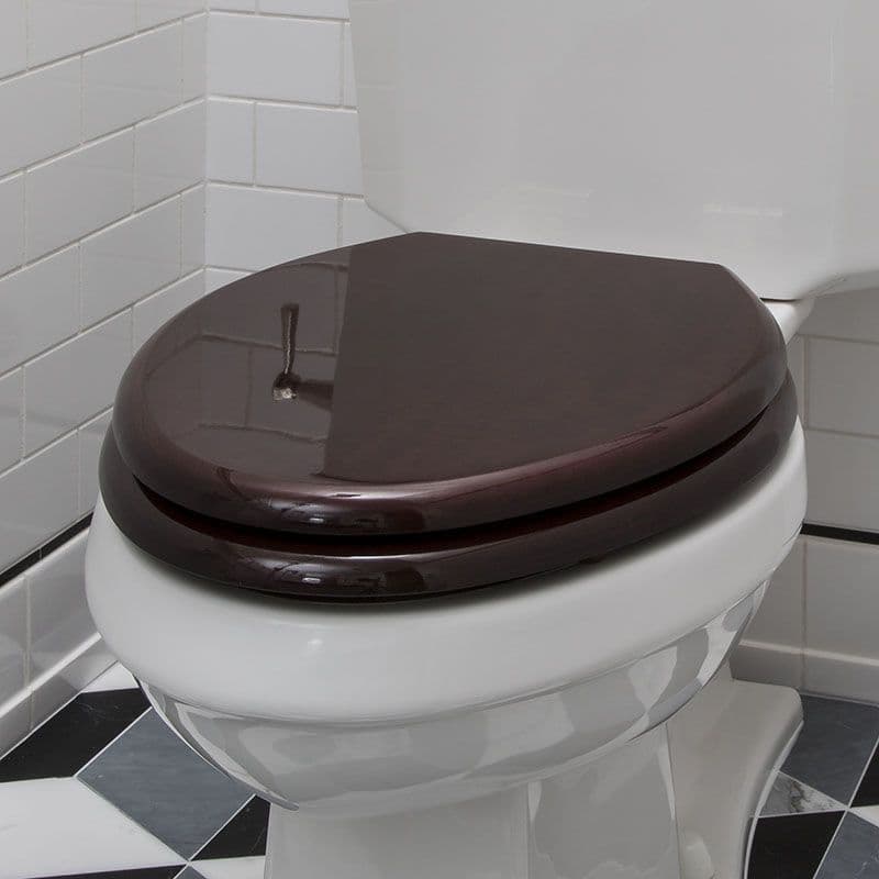 6208 Perrin & Rowe Mahogany WC Seat