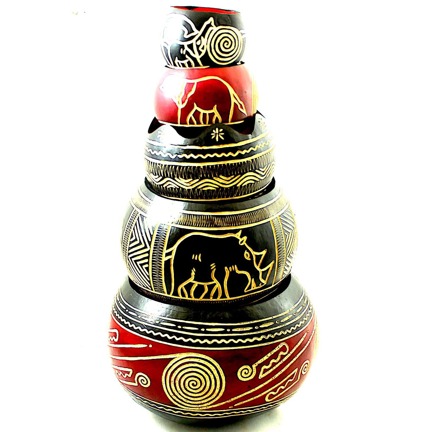 Carved Gourd Pot