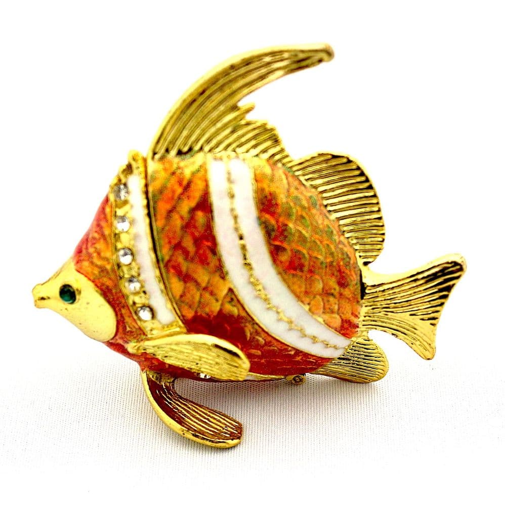 Gold Fish Trinket Box