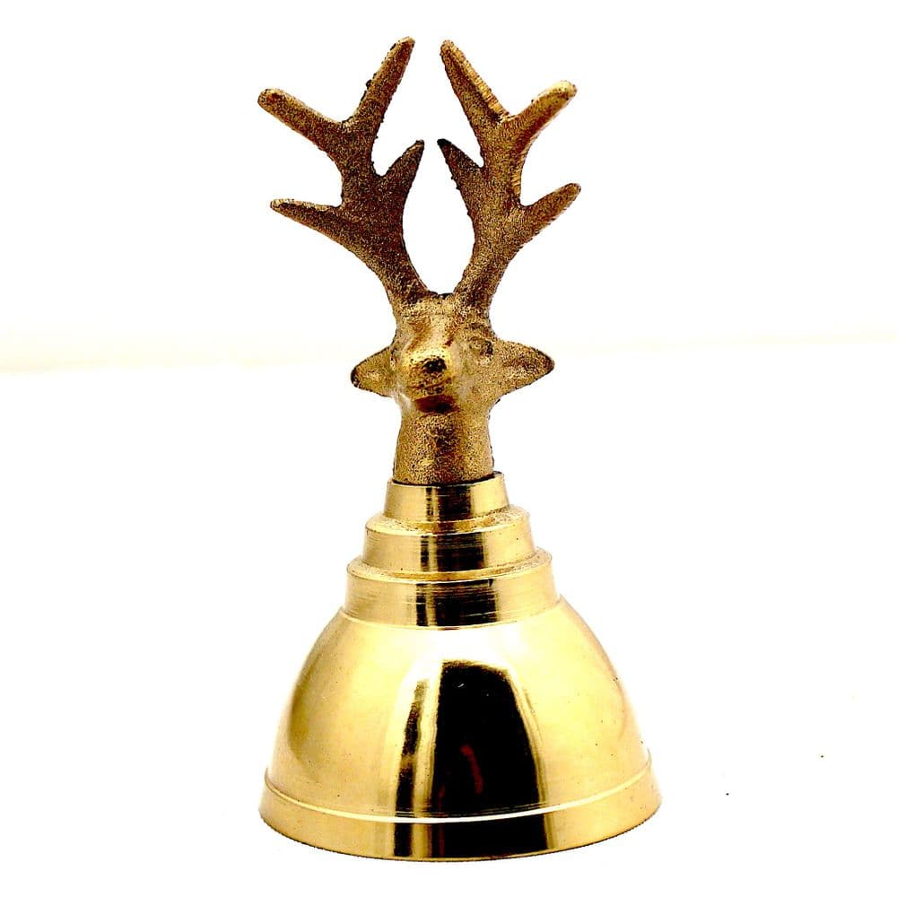Reindeer Small Bell|Hand Bell| Brass Bell|Gifts for her|Gifts for Him ...