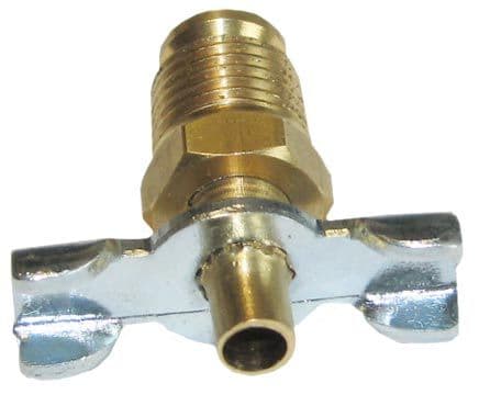 Drain Tap 1/4 BSP Taper with pipe Outlet